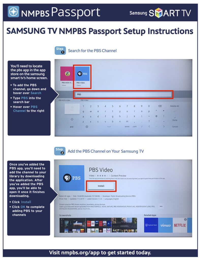 Samsung TV Set Up Guide – New Mexico PBS, KNME-TV